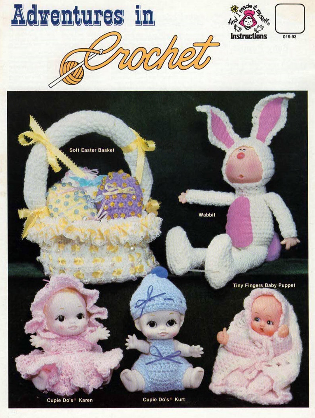 Adventures in Crochet Baby Puppet, Cupie Do's, Wabbit, Monkey Leaflet ...