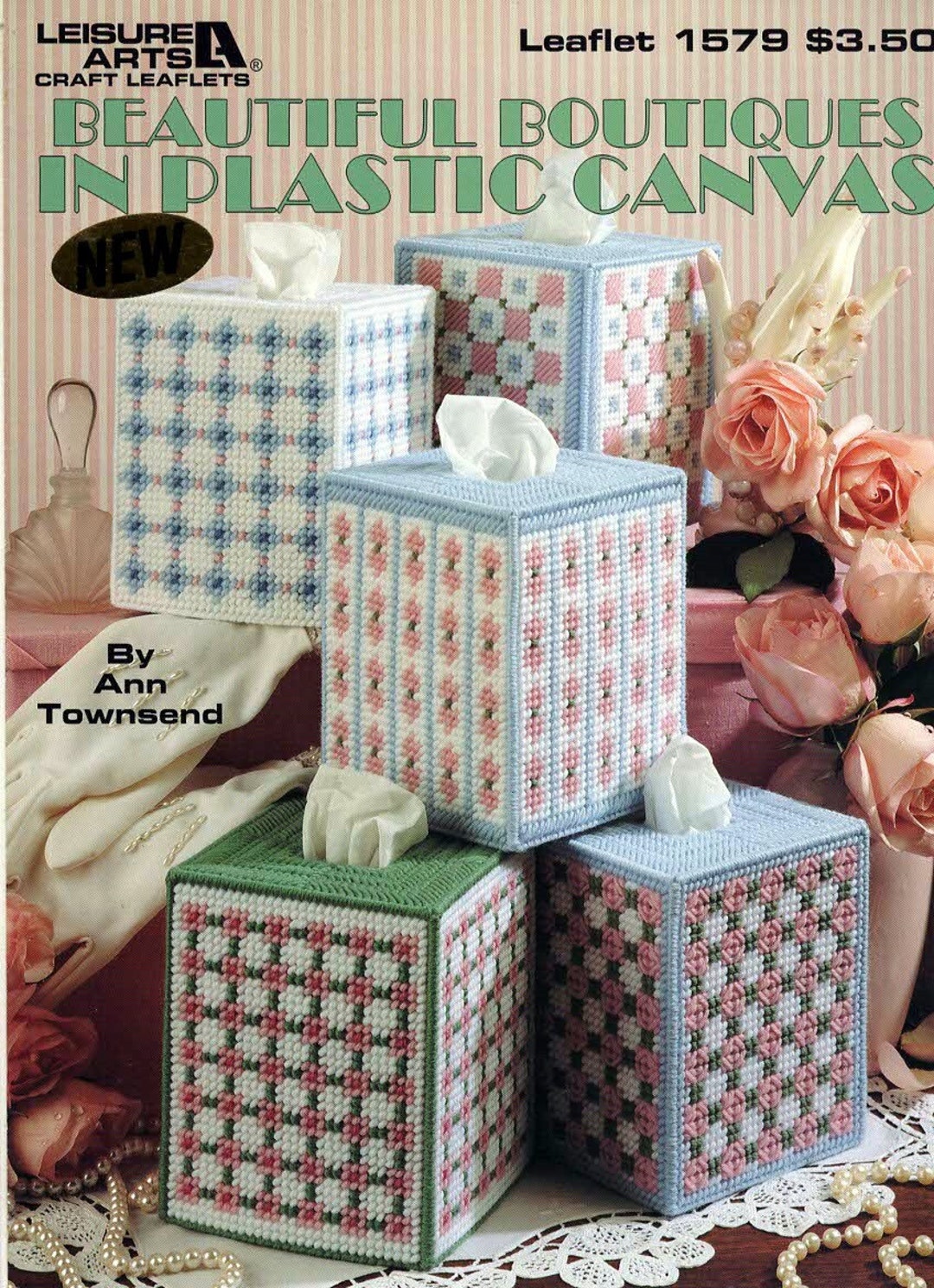 Beautiful Boutiques in Plastic Canvas 5 Tisseu Box Designs Leaflet 579 ...