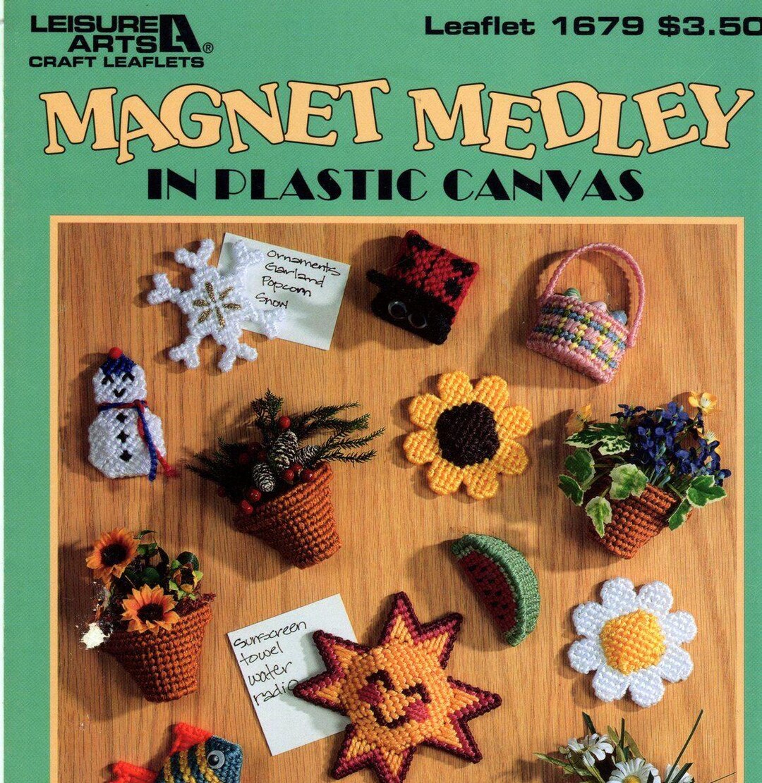 Magnet Medley in Plastic Canvas by Terry Ricioli Leaflet 1679 NOS - Etsy