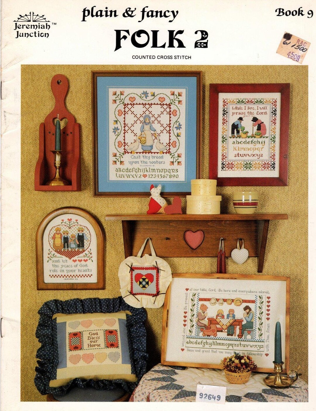 Plain & Fancy FOLK 2 Cross Stitch Pattern Booklet 9 by Jeremiah ...