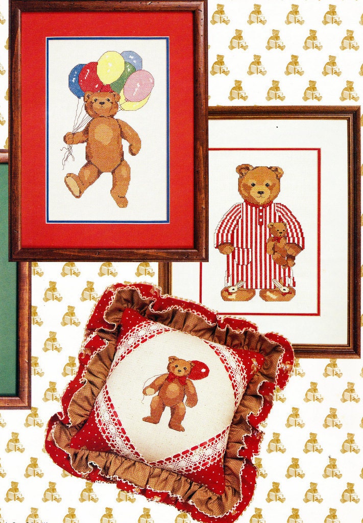 Gordon Fraser's A Bear Book Counted Cross Stitch Designs | Etsy