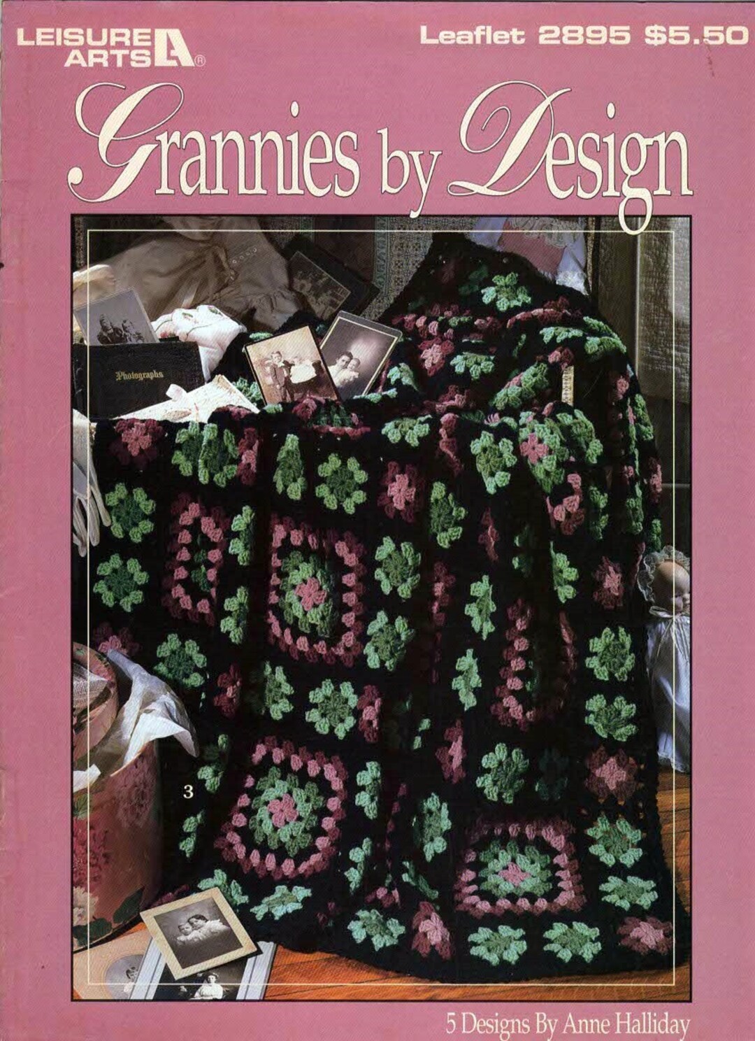 Grannies by Design 5 Crocheted Designs by Anne Halliday Leaflet 2895 ...