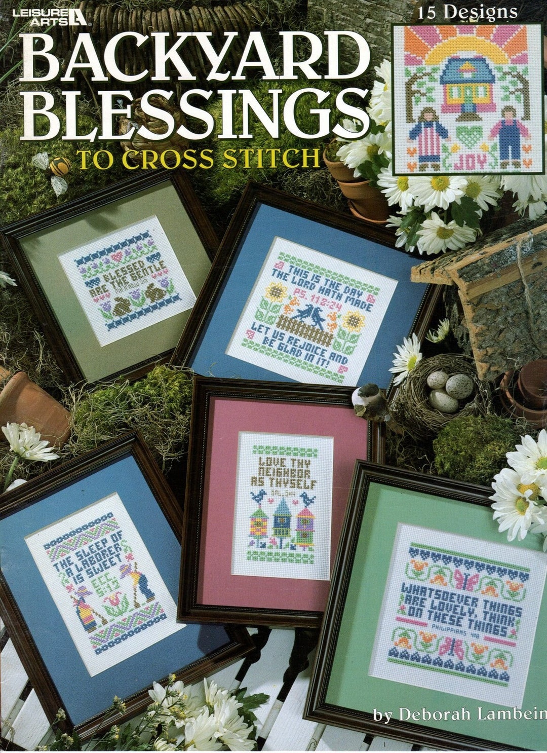 Backyard Blessings 15 Cross Stitch Designs Love Thy Neighbor Leaflet ...