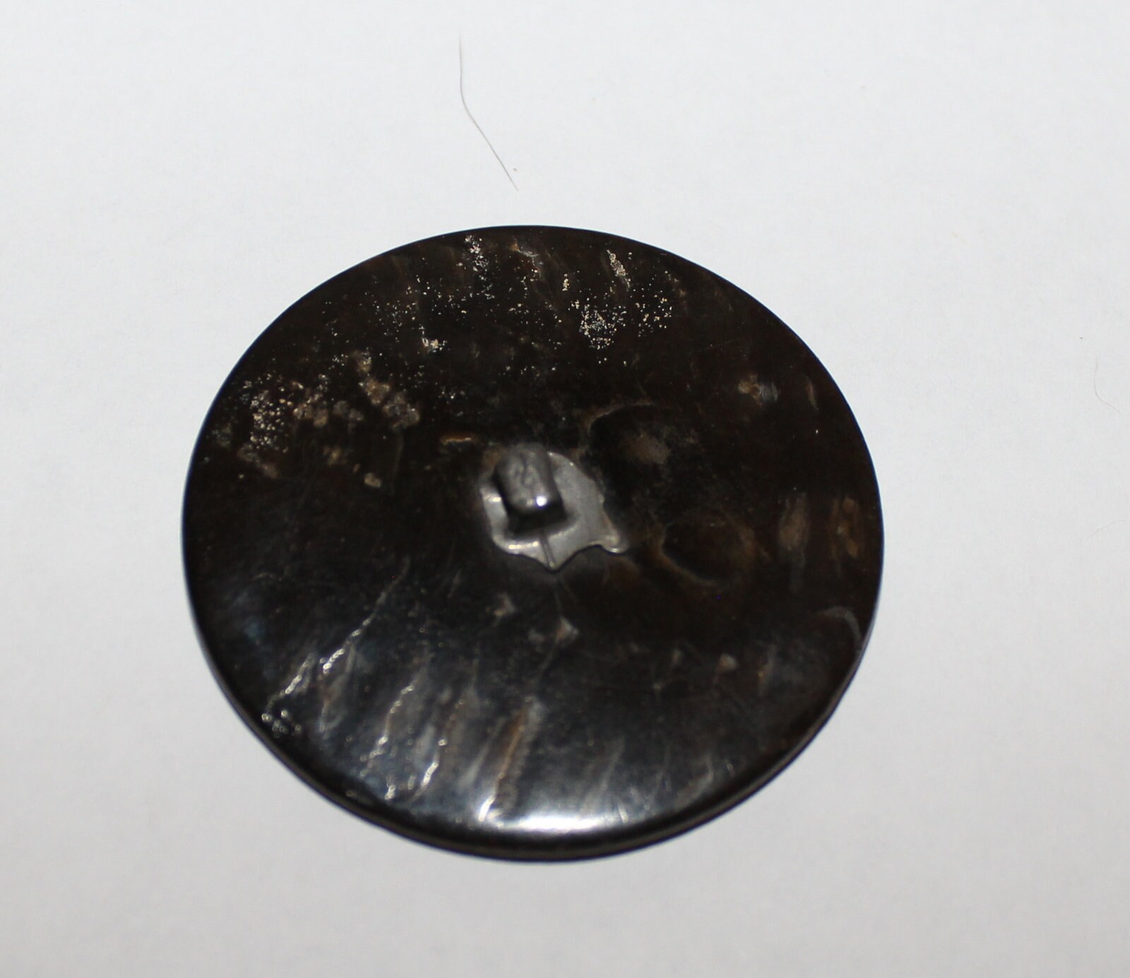 Vintage Antique Smokey Mother of Pearl Button 1 3/4 Inch Metal Shank ...