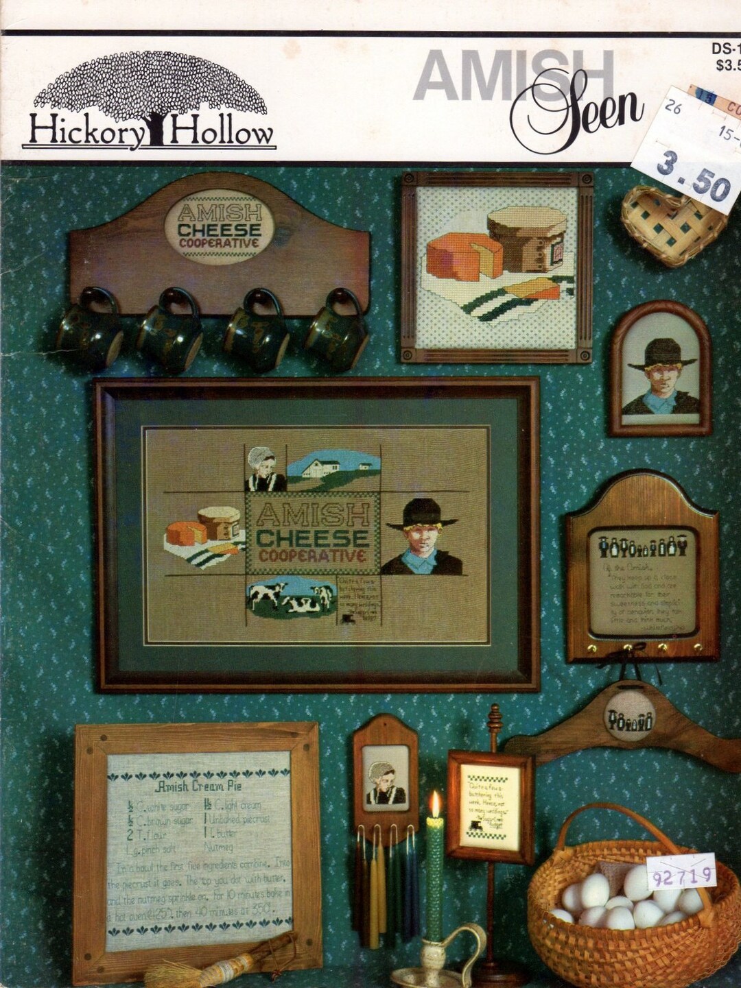 Amish Seen by Hickory Hollow Cross Stitch Amish Cream Pie Leaflet DS-14 ...
