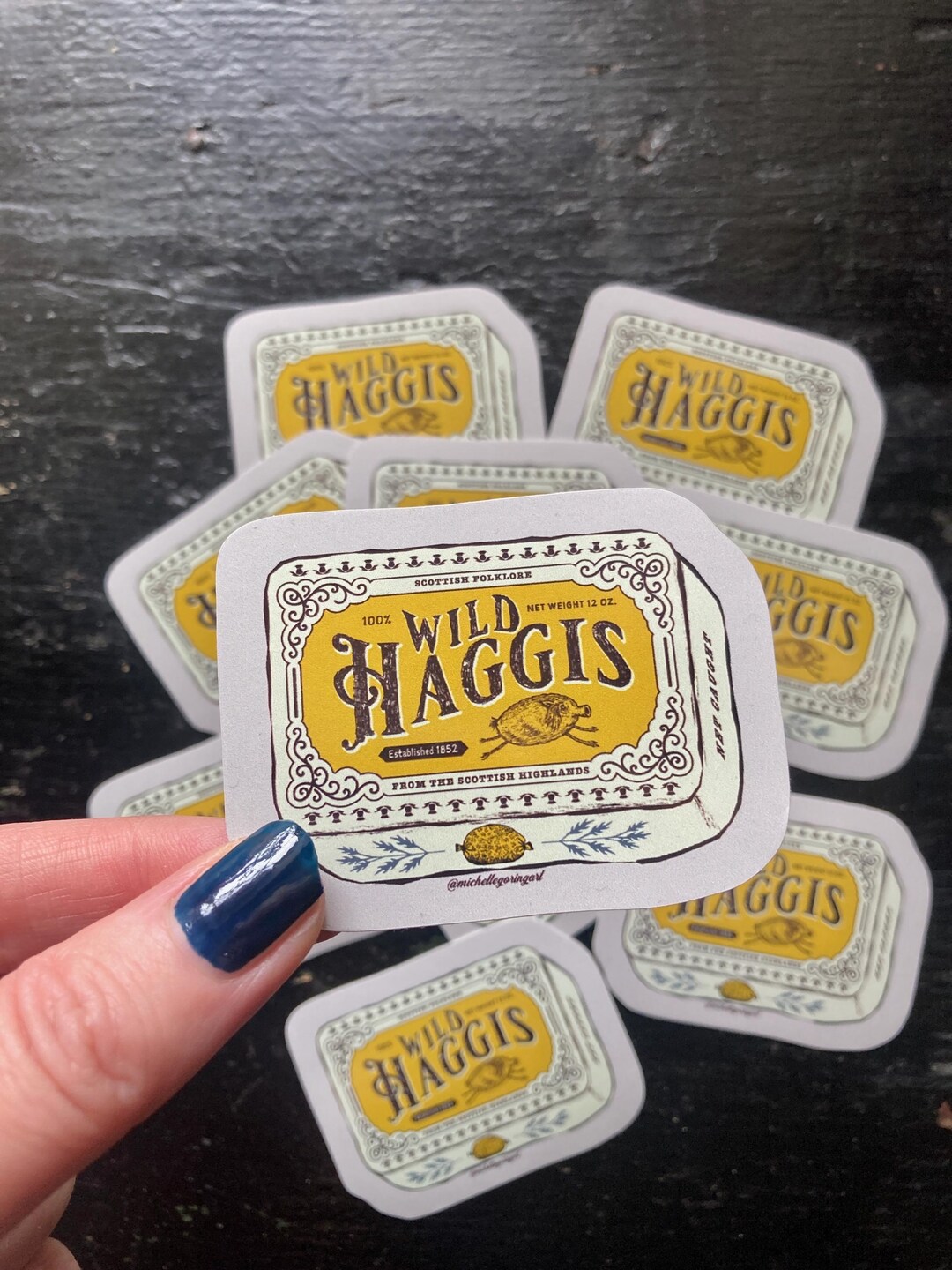 STICKER WILD HAGGIS, Scottish Folklore Sticker, Haggis Sticker, Vinyl ...
