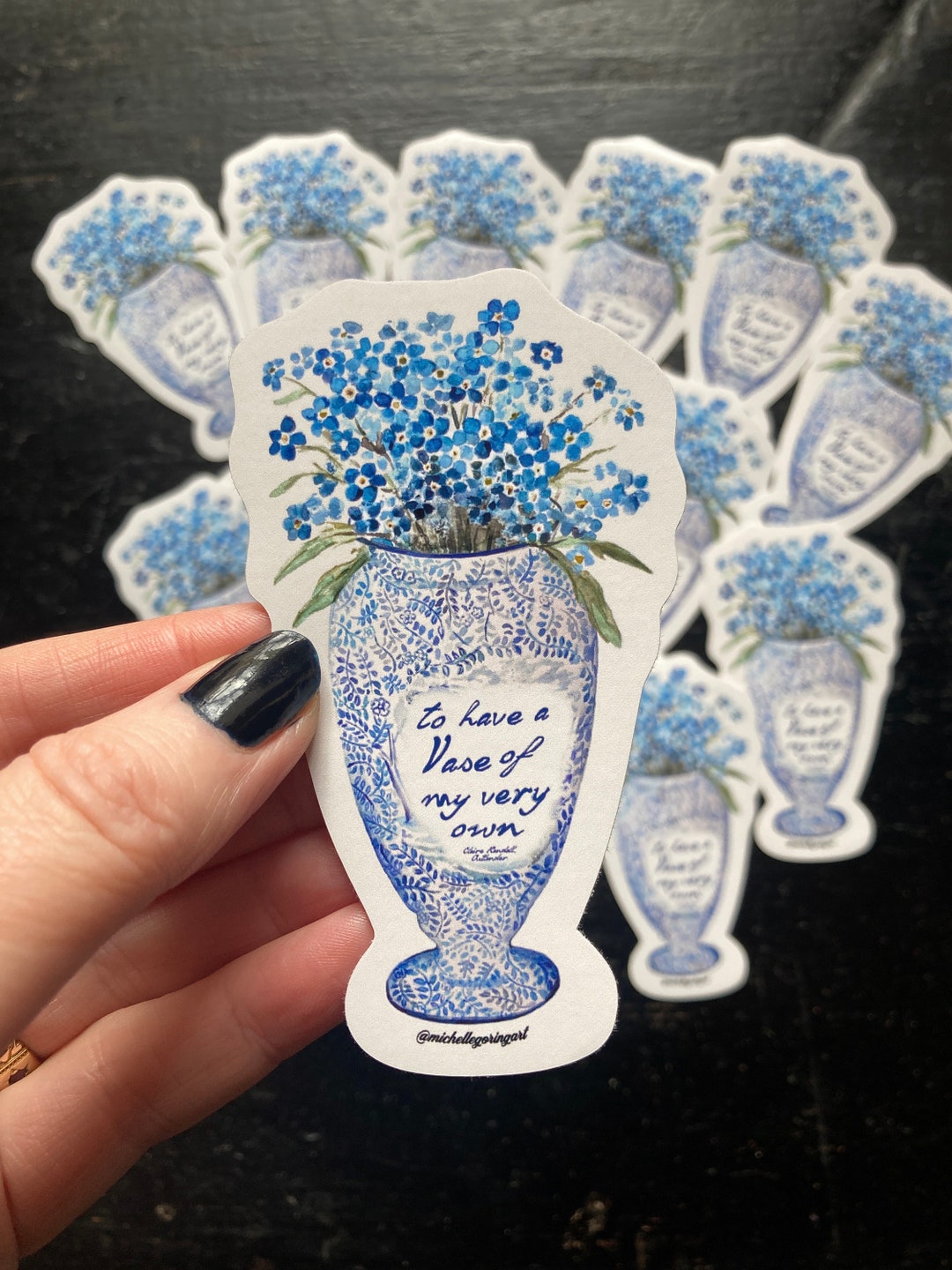 STICKER / Blue Vase Sticker / Outlander Sticker / Vinyl Weather Proof ...