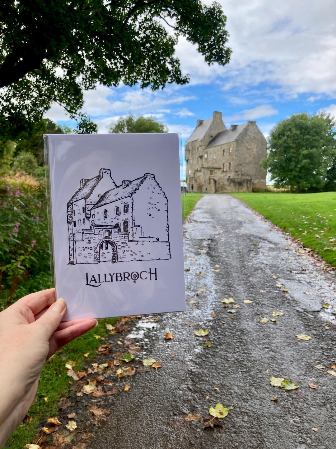 ART PRINT Lallybroch Print, Midhope Castle, Scottish Castle Art, Gift ...