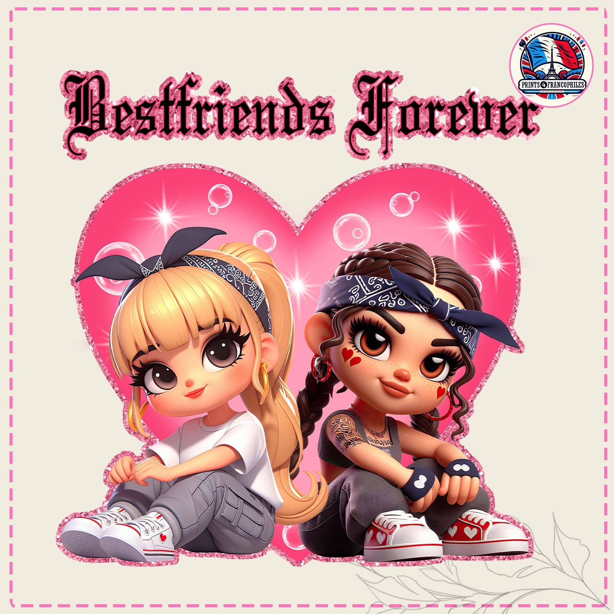 Bestfriends Valentine Girls Cholo Chola Png, Spanish Pink Chola ...