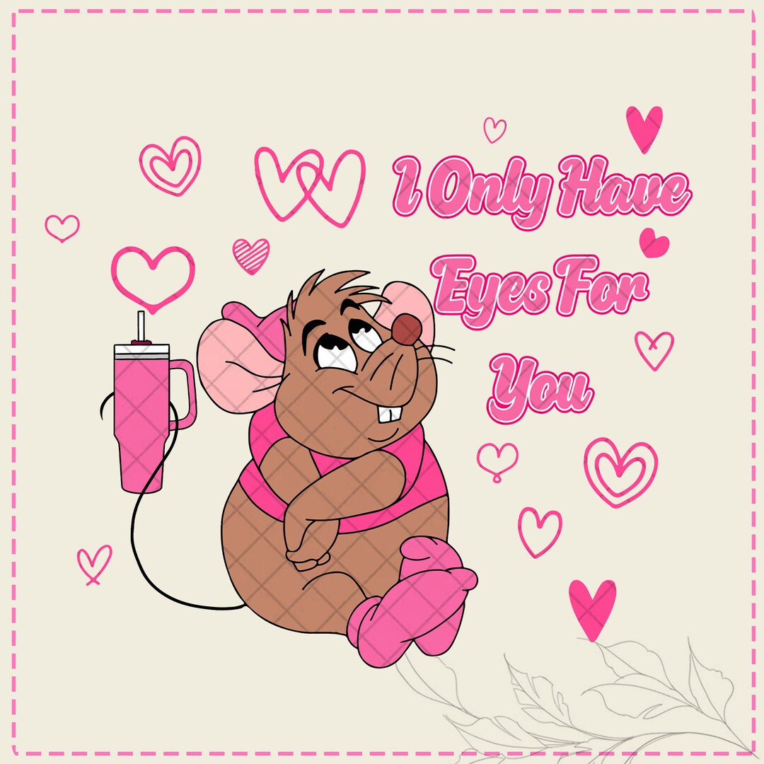 Valentine Gus Mouse Png, Valentines Day Png, Heart Stanley Cute Png ...