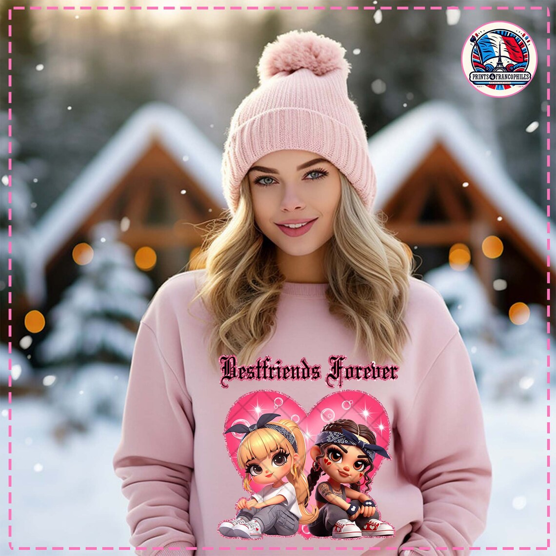 Bestfriends Valentine Girls Cholo Chola Png, Spanish Pink Chola ...