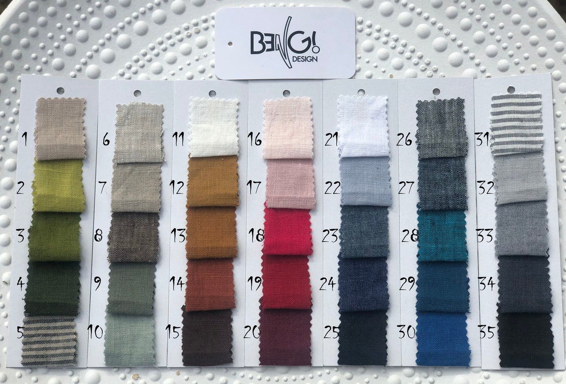 European Linen Fabric Sand Linen Salad Green Linen - Etsy