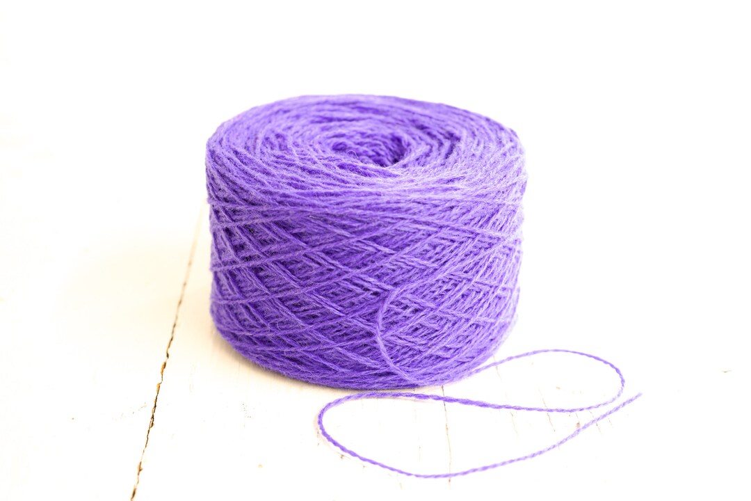 Royal Purple New Zealand Wool, Fingering Yarn 100g - Etsy