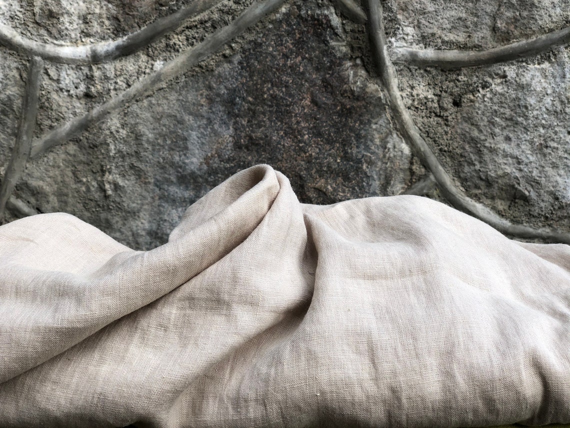 European Linen Fabric Sand Linen Salad Green Linen - Etsy