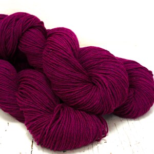Beetroot Color 60% Wool, PO Blend Yarn, 100g/3,5oz. Soft Sport Type ...