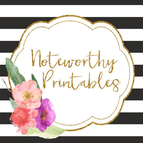 NoteworthyPrintables - Etsy