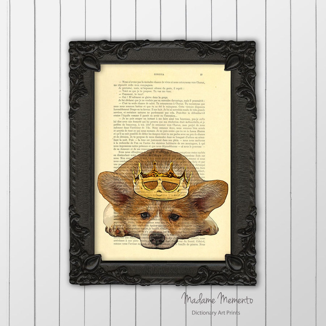 Corgi Gifts Corgi Art Print Dog Lover Wall Decor for Home - Etsy
