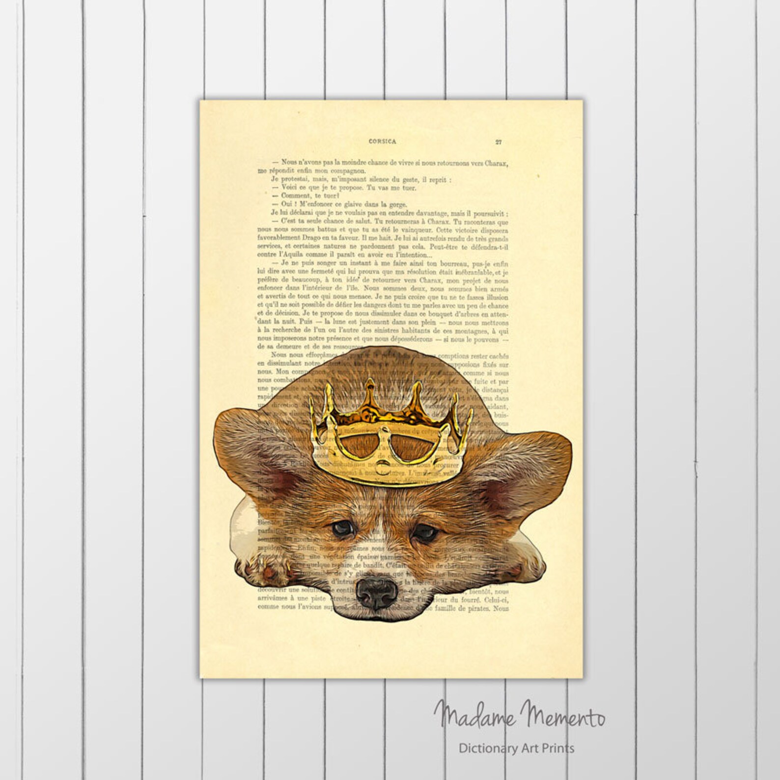 Corgi Gifts Corgi Art Print Dog Lover Wall Decor for Home - Etsy