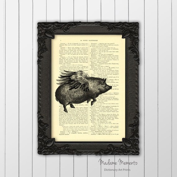 Flying Pig Poster