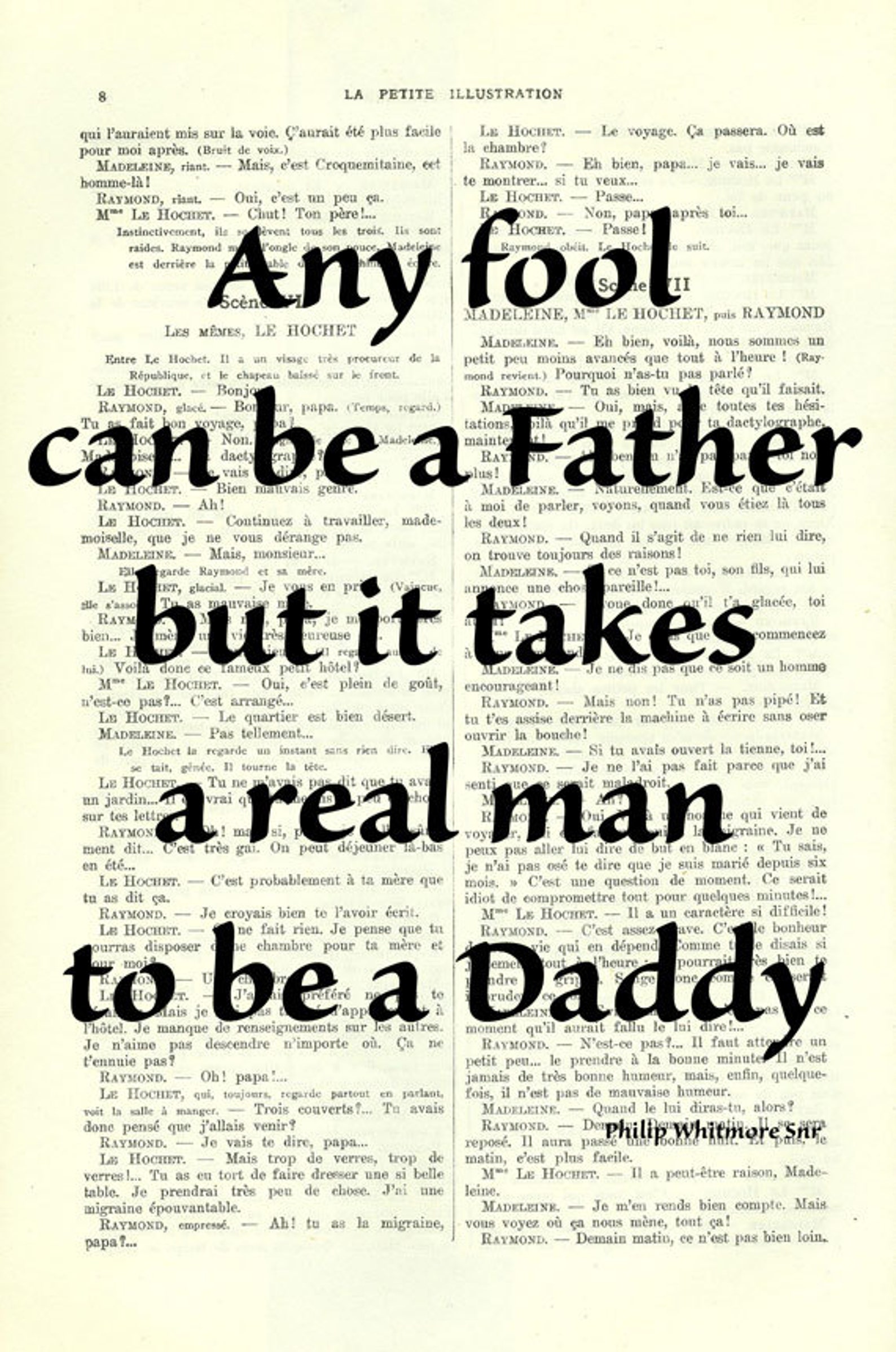 Fathers Day Gift Father to Be Gift Dad Quote Home Decor New - Etsy