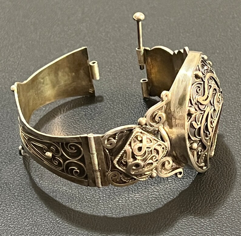 Rare ISLAMIC Arabic Middle Eastern Sterling Silver CRESCENT MOON ...