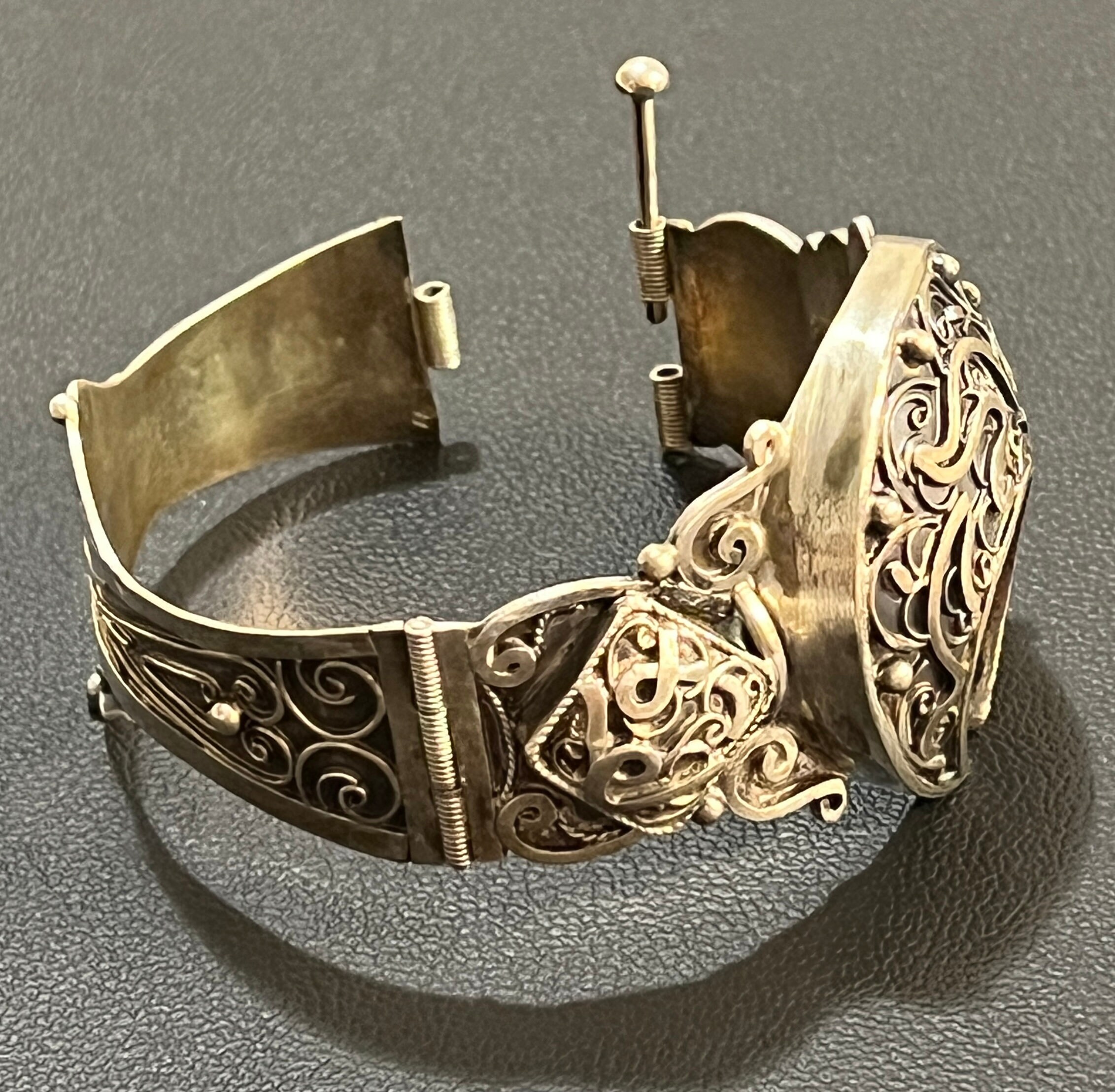 Rare ISLAMIC Arabic Middle Eastern Sterling Silver CRESCENT MOON ...