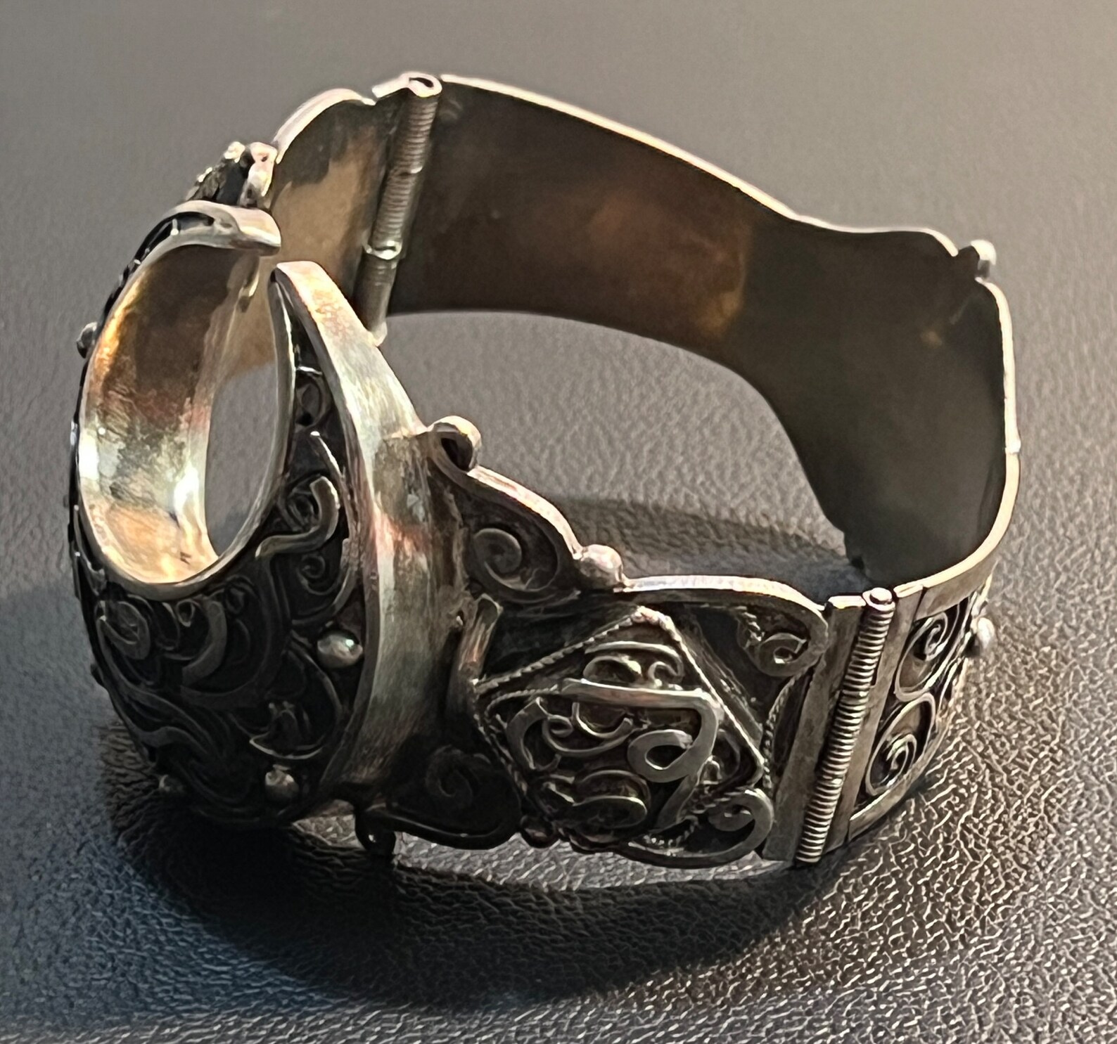 Rare ISLAMIC Arabic Middle Eastern Sterling Silver CRESCENT MOON ...