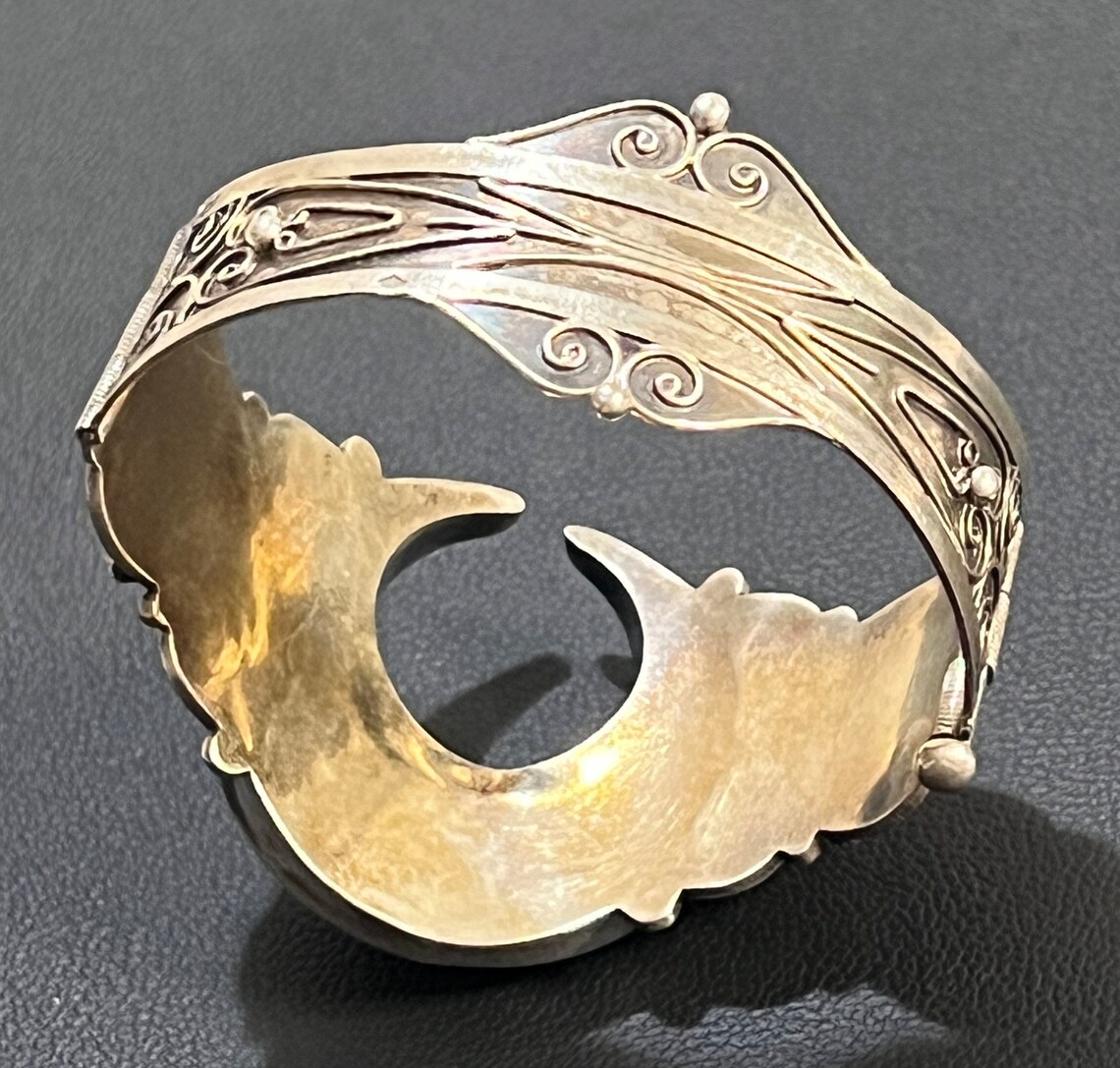 Rare ISLAMIC Arabic Middle Eastern Sterling Silver CRESCENT MOON ...