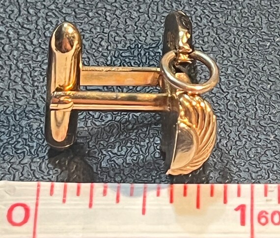 Swank Black Horse Head Cufflinks Chess Knights Goldto… - Gem