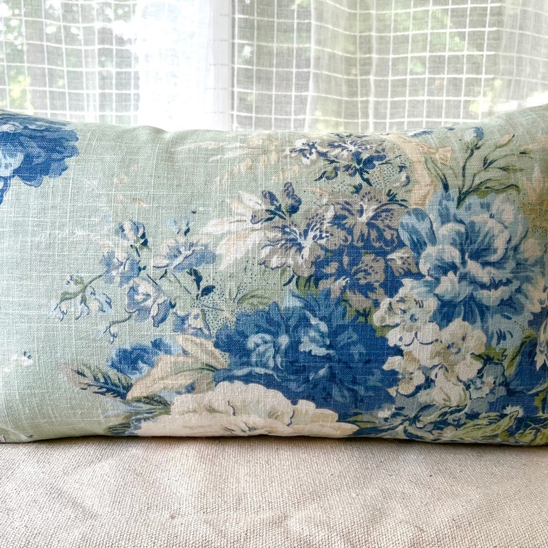 Waverly Blue Fabric - Etsy