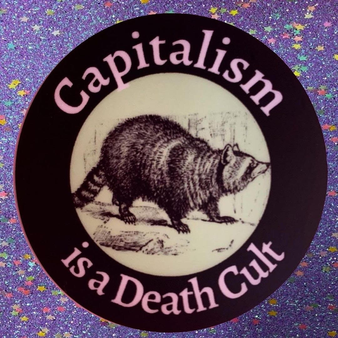 Capitalism is a Death Cult Sticker - Etsy