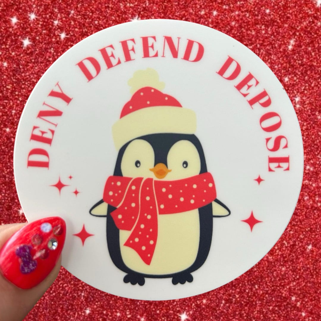 Deny Defend Depose Sticker 3x3 - Etsy
