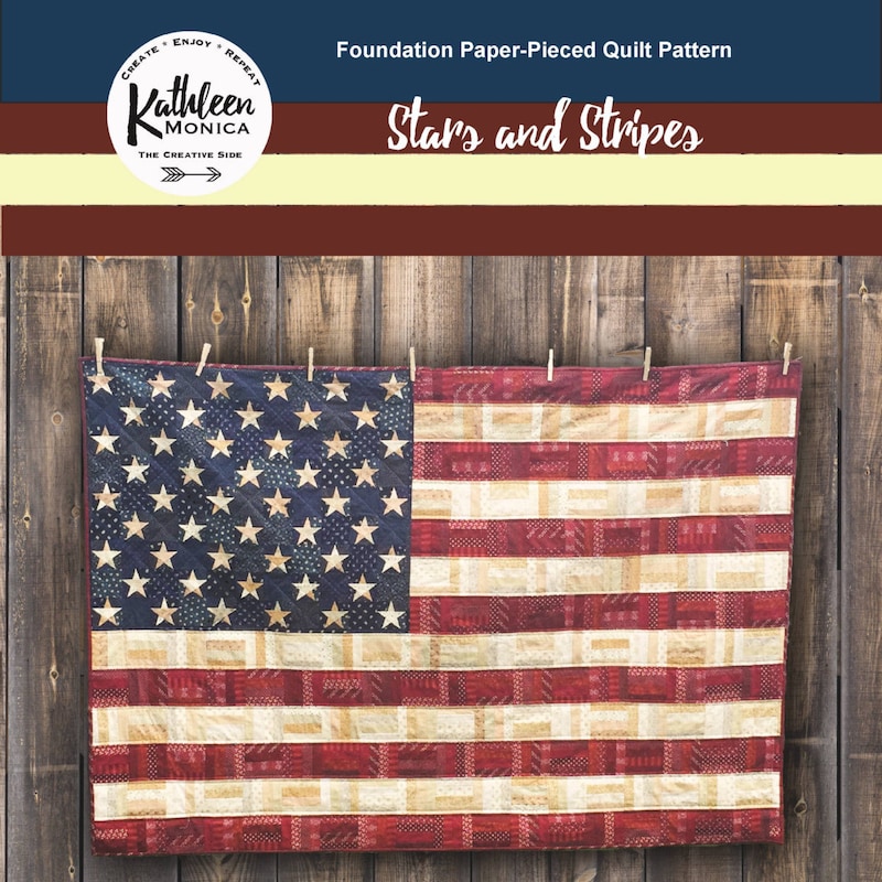 American Flag Quilt Pattern - Etsy