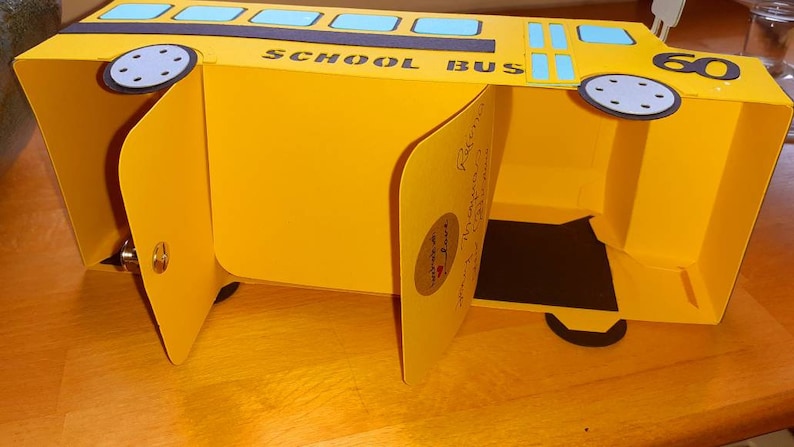 Schoolbus Bus Money Gift Packaging Money Box - Etsy