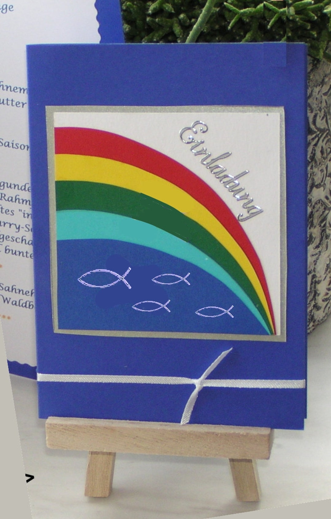 Invitation or Card Rainbow Communion Confirmation Baptism - Etsy