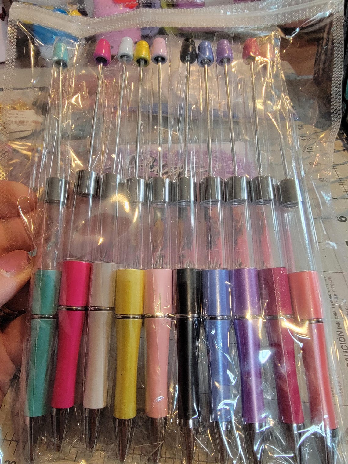 DIY Beadable Snow Globe Pen Sold Individually You Pick Color - Etsy
