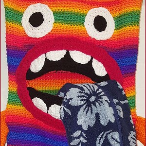 DIGITAL DOWNLOAD: PDF Crochet Pattern for the Munching Monster Laundry ...