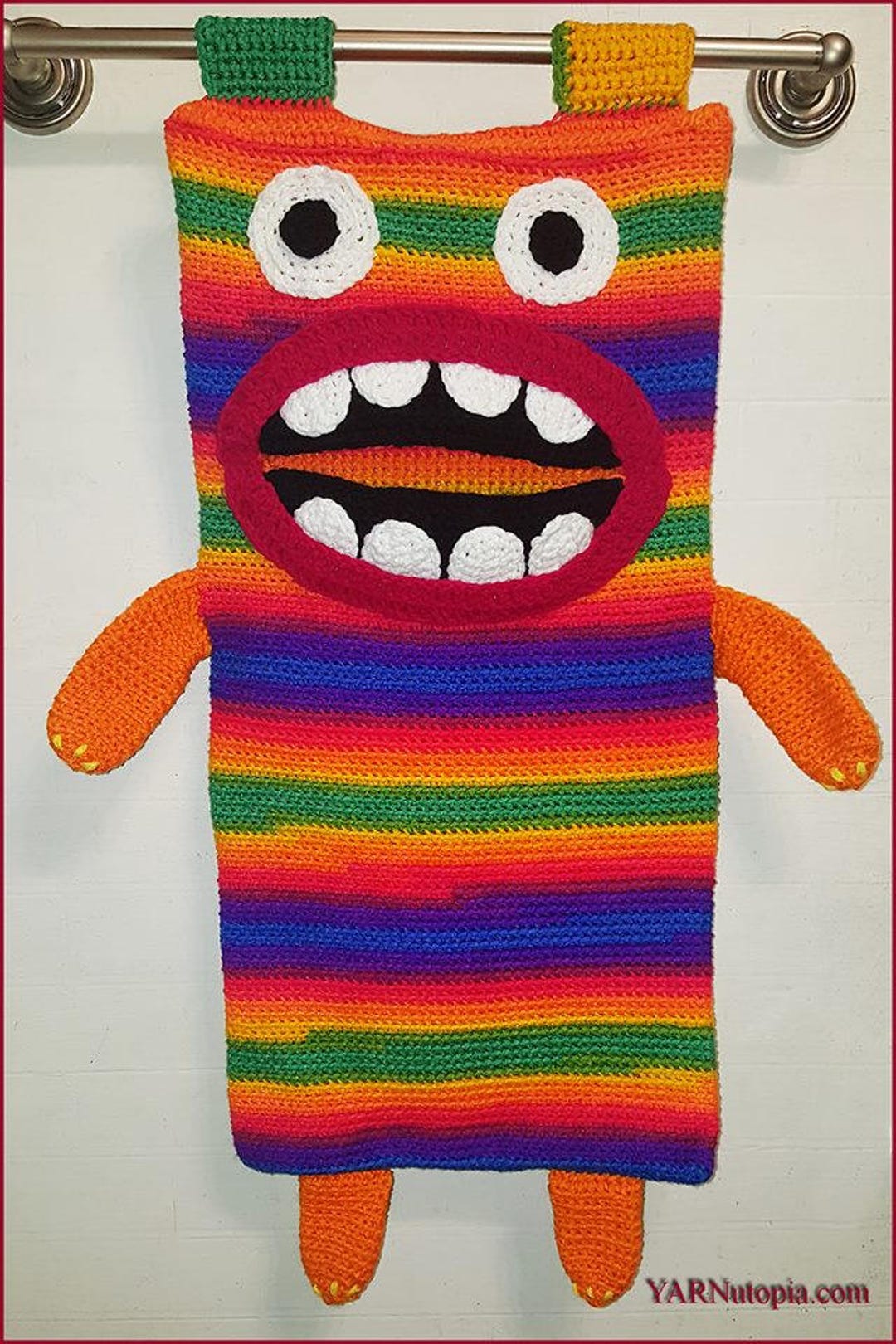 DIGITAL DOWNLOAD: PDF Crochet Pattern for the Munching Monster Laundry ...