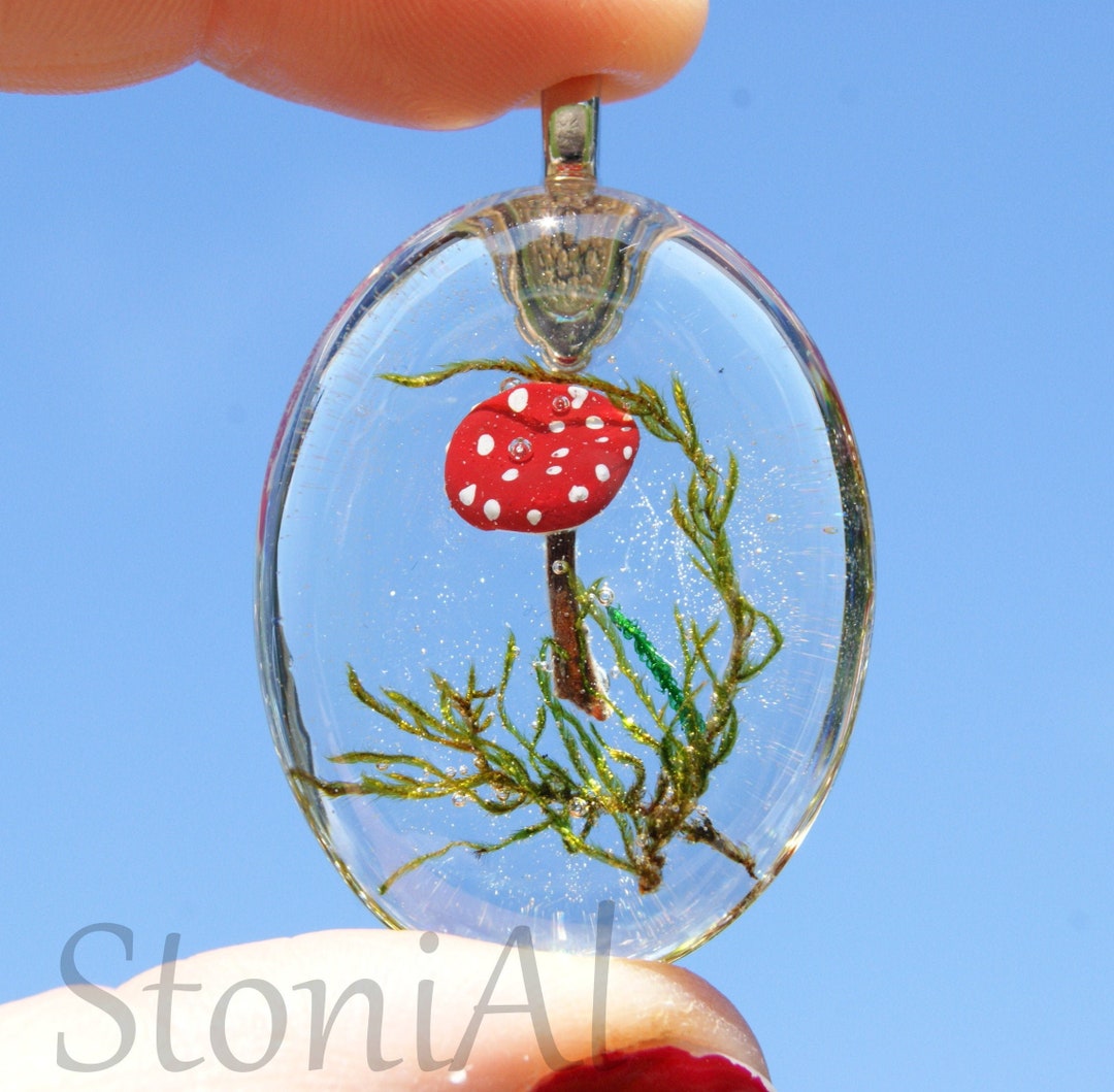 Toadstool / Real Moss / Mushroom / Unique - Etsy