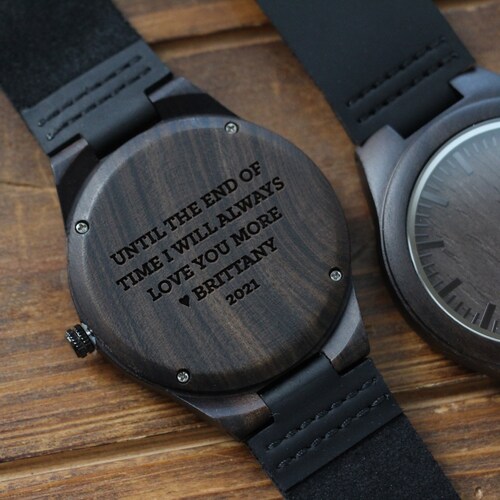 Mens Watch Personalized Watch Wood Watch Watches for Men - Etsy