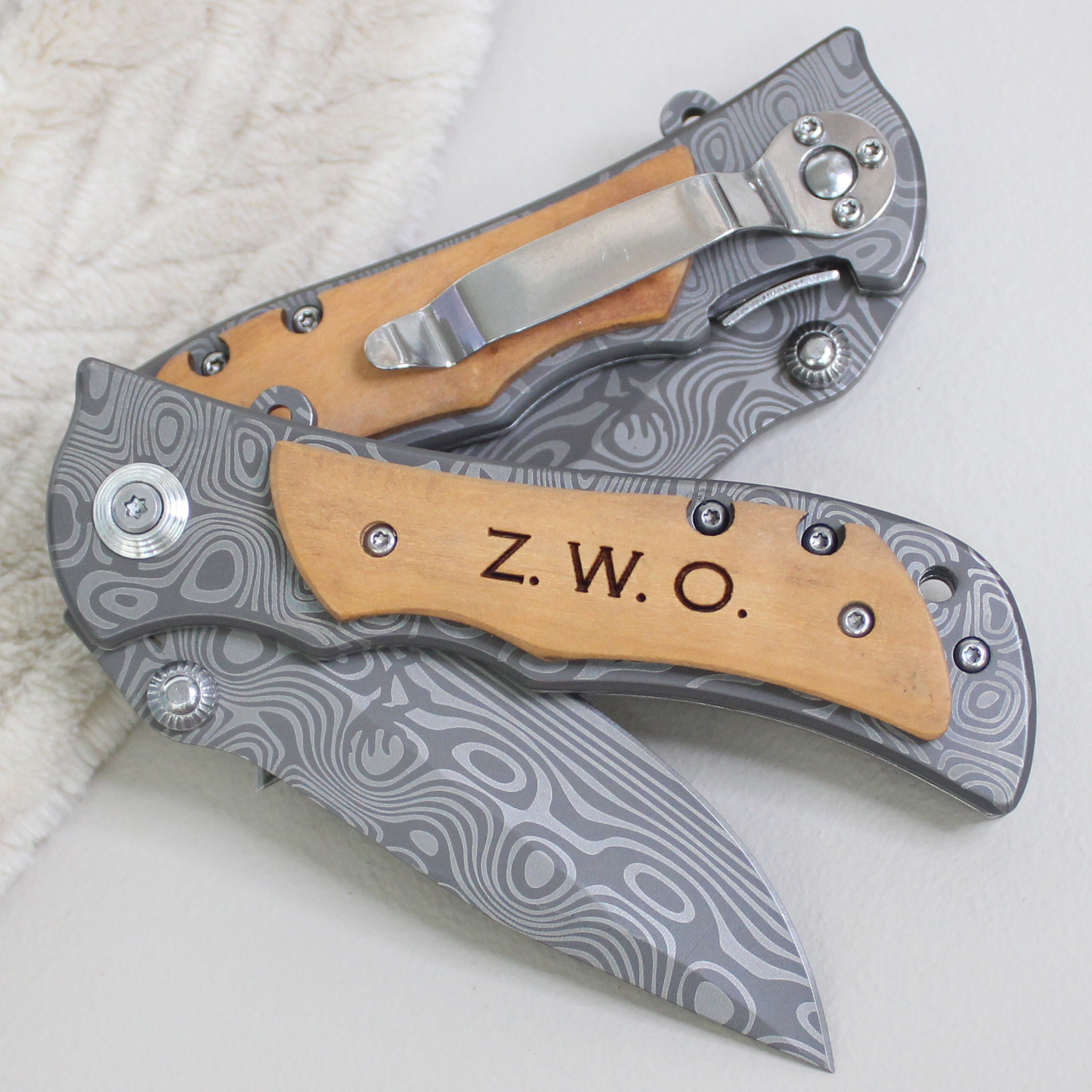 Monogram Knife Custom Knives Pocket Knife Hunting Knife - Etsy Canada