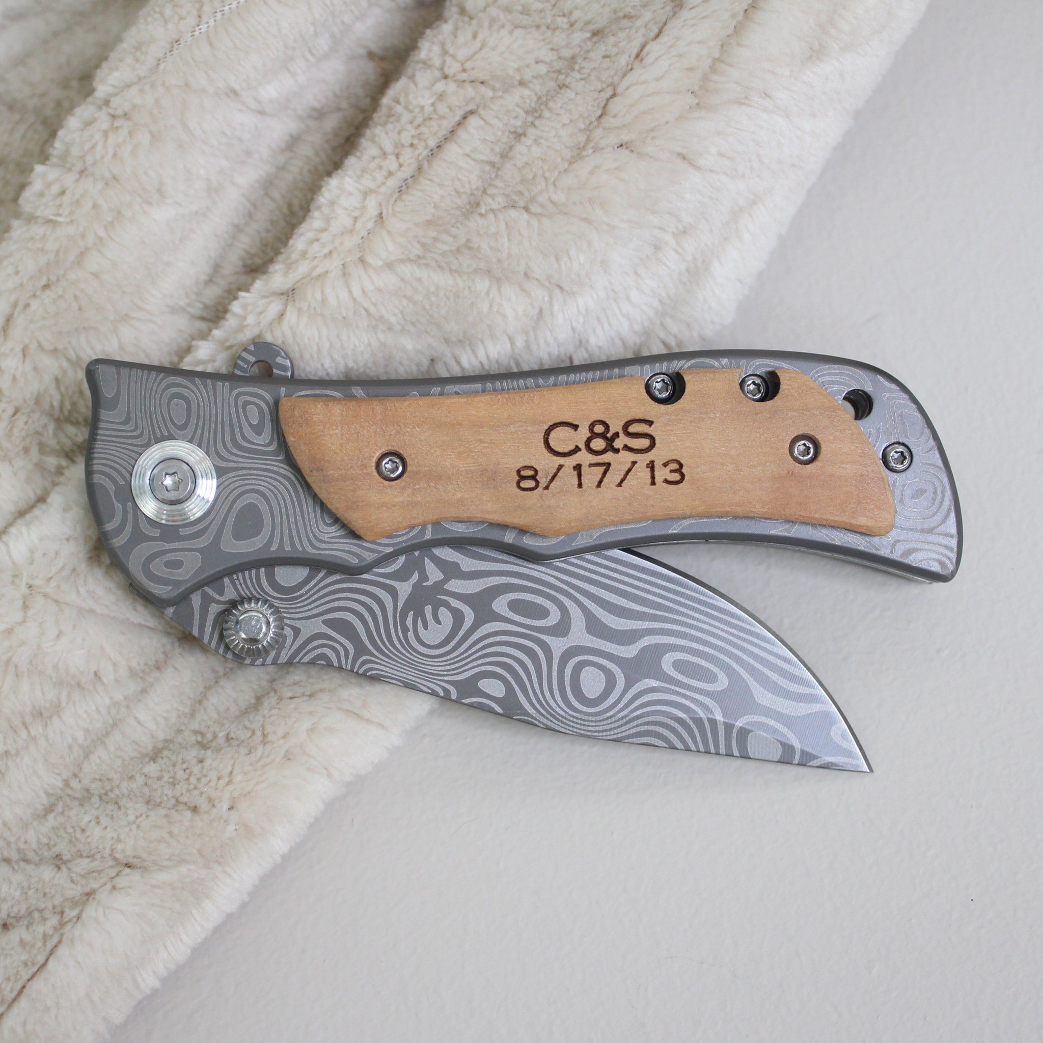 Monogram Knife Custom Knives Pocket Knife Hunting Knife - Etsy Canada