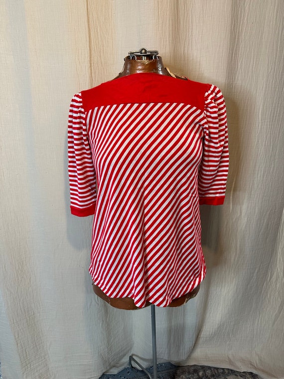 Vintage diagonal striped shirt - Gem