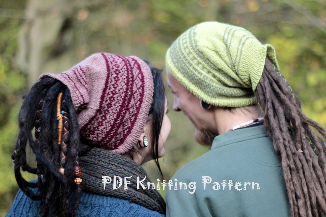 Dreadlock Hats for Woman and Man - Knitted - With Opened End - DIY ...