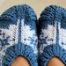 Knitted Slippers Winter Fair Isle -without Sewing - PDF Pattern ...