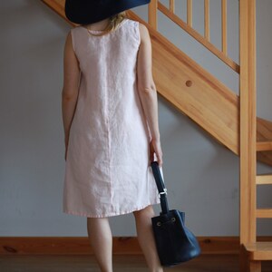 Linen Dress Light Pink Linen Dress. Beach Linen Dress Pink - Etsy