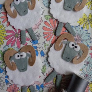Hanging Felt Ram Sheep - Etsy