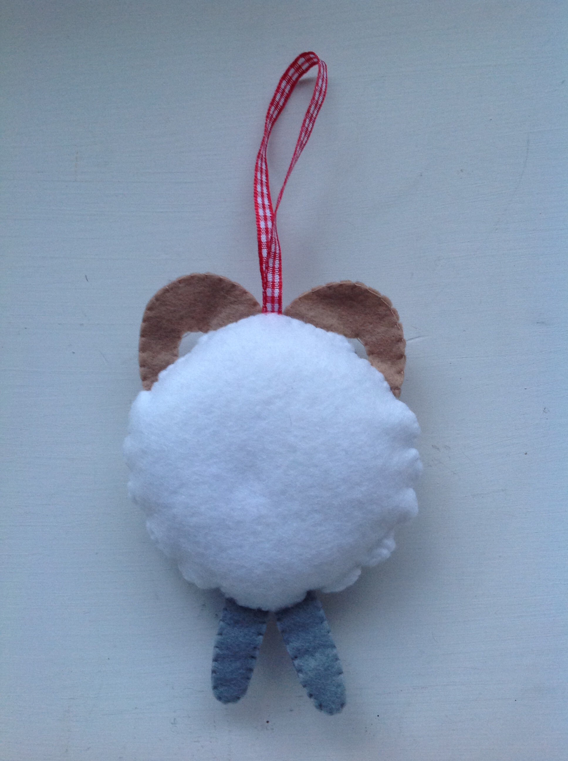 Hanging Felt Ram Sheep - Etsy UK