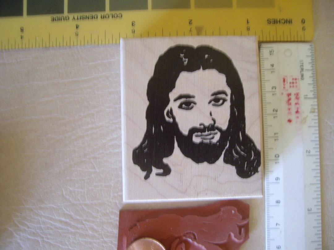 2 Sizes Jesus, Savior, Christ Rubber Stamps Wood Mounted 2 Inches ...