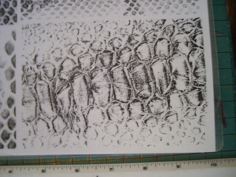 Fish Scales / Snake Skin Unmounted Background Stamp Large - Etsy